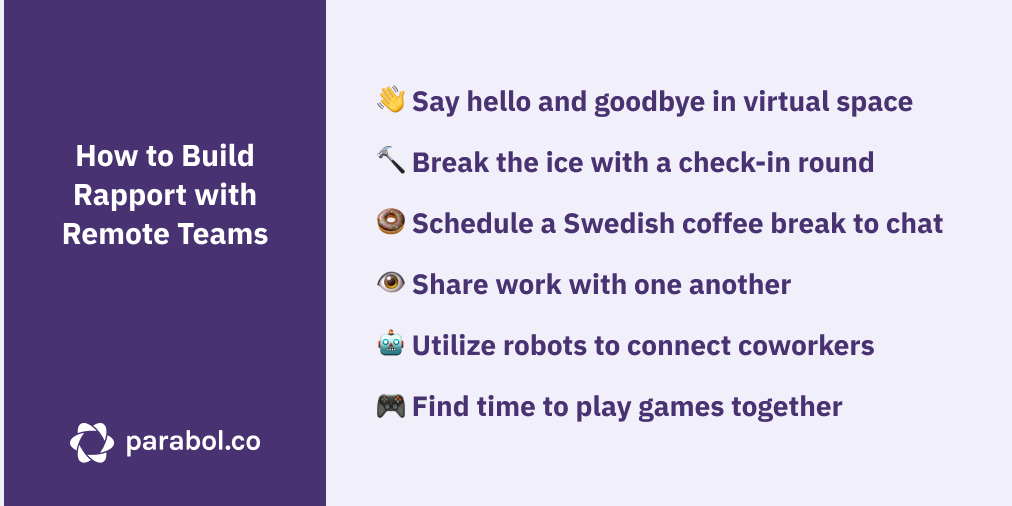 How to Build Rapport with Remote Teams