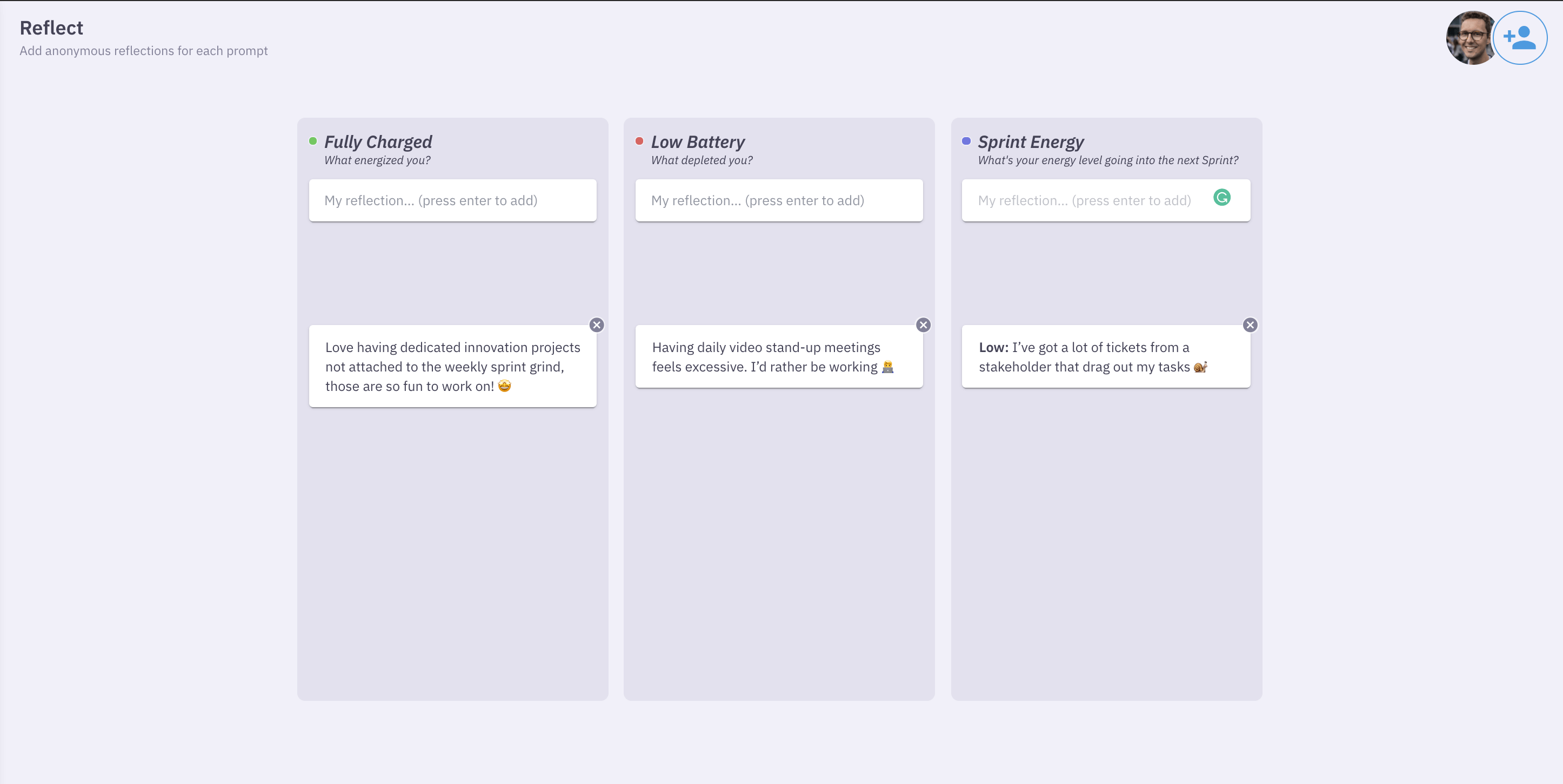 Energy Levels Retrospective | Parabol
