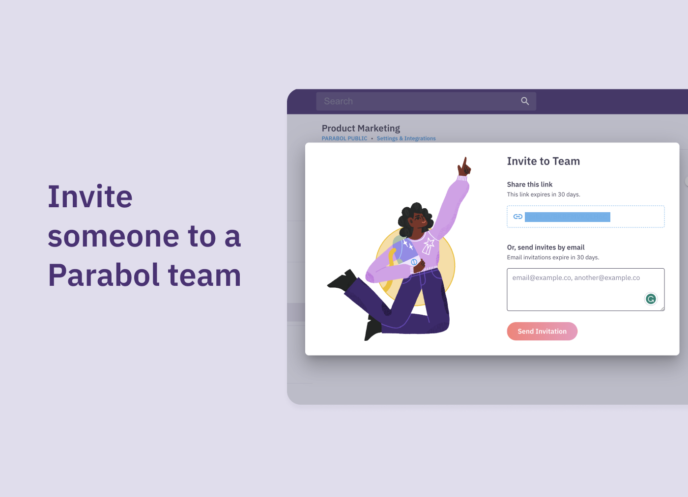 How to invite someone to a Parabol team | Parabol