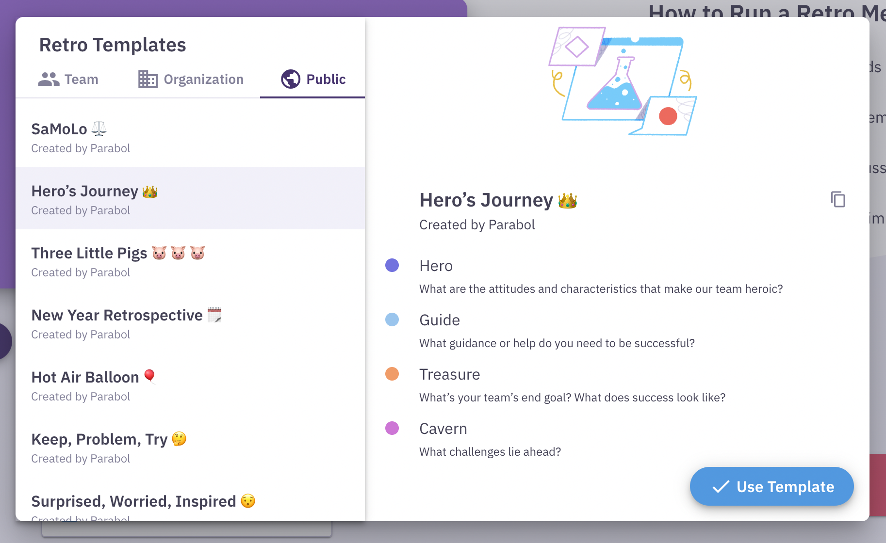 Hero's Journey Retrospective | Parabol