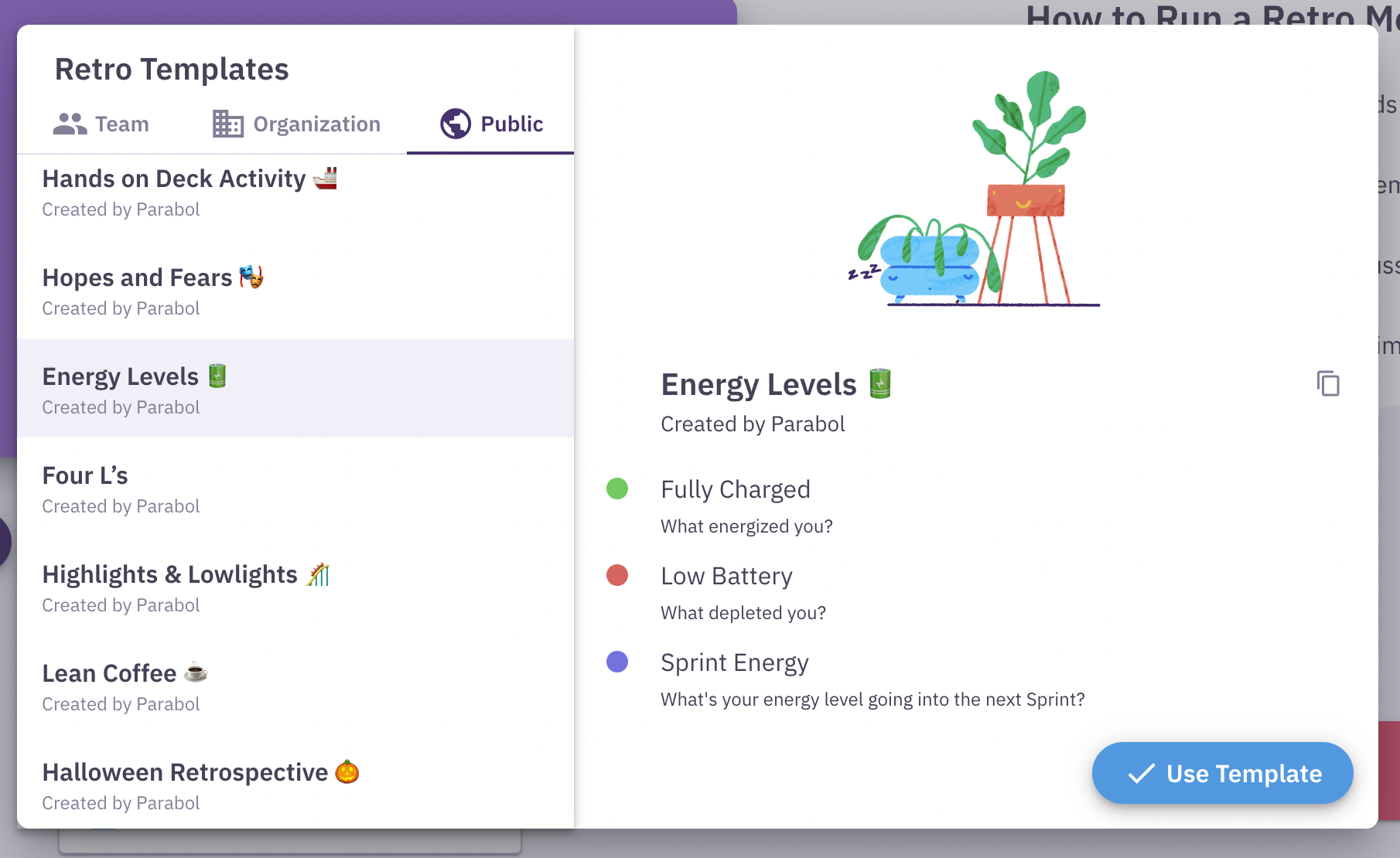 Energy Levels Retrospective | Parabol
