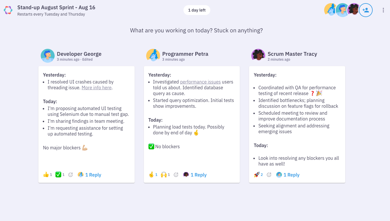 Free Online Standup Tool for Remote Teams | Parabol