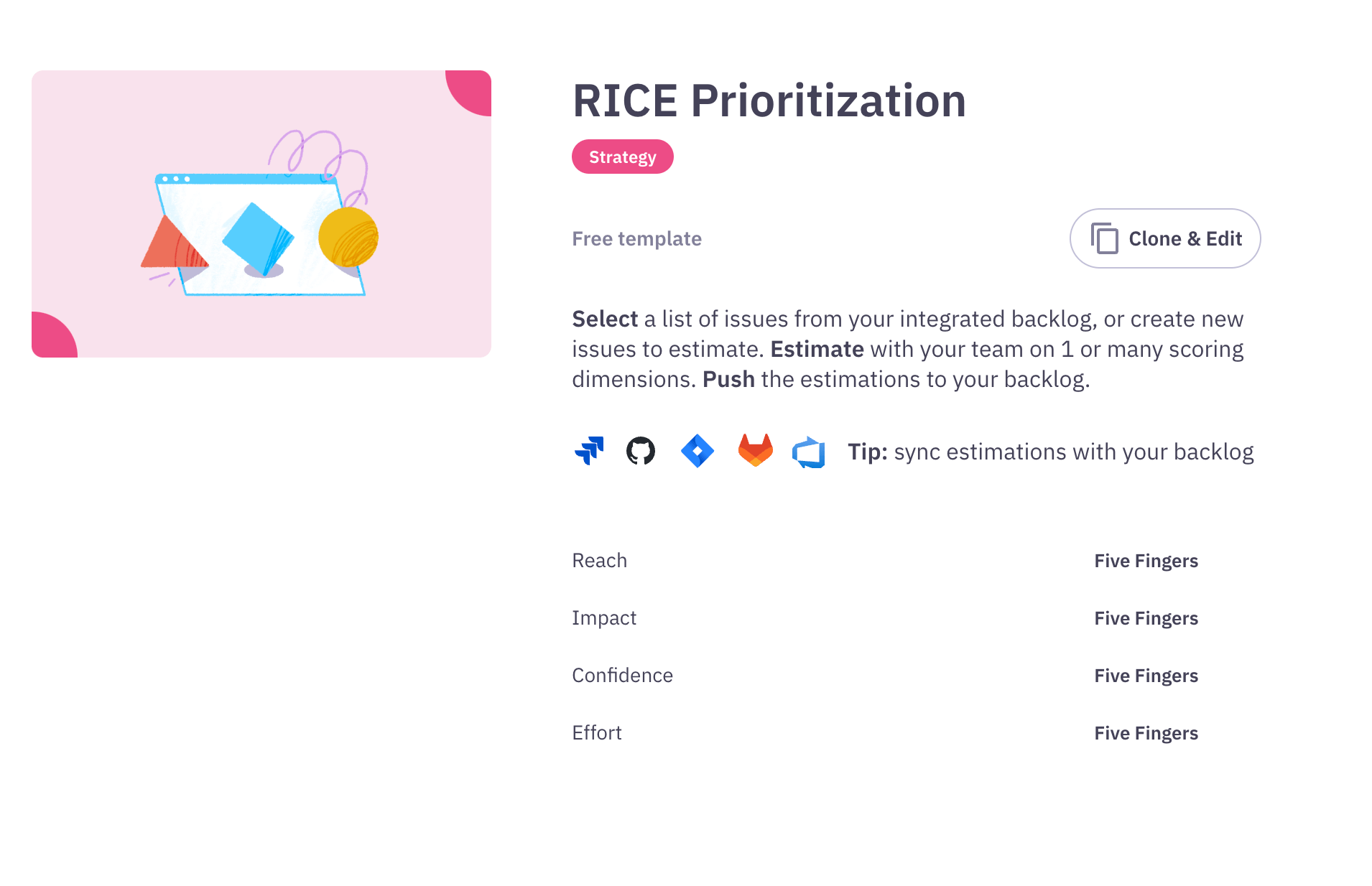 RICE Prioritization Template